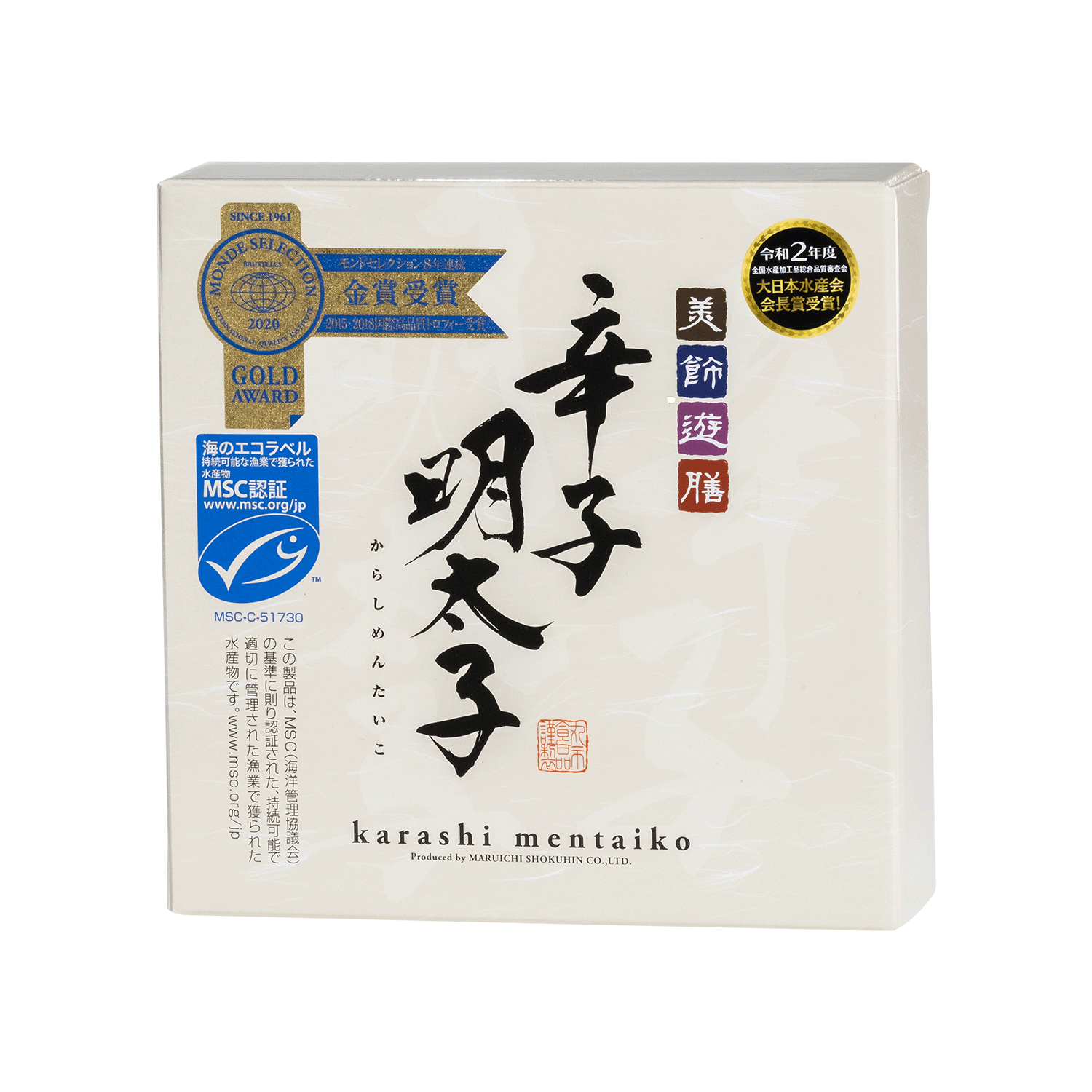 Spicy Seasoned Pollack Roe without artificial color approved by MSC ...