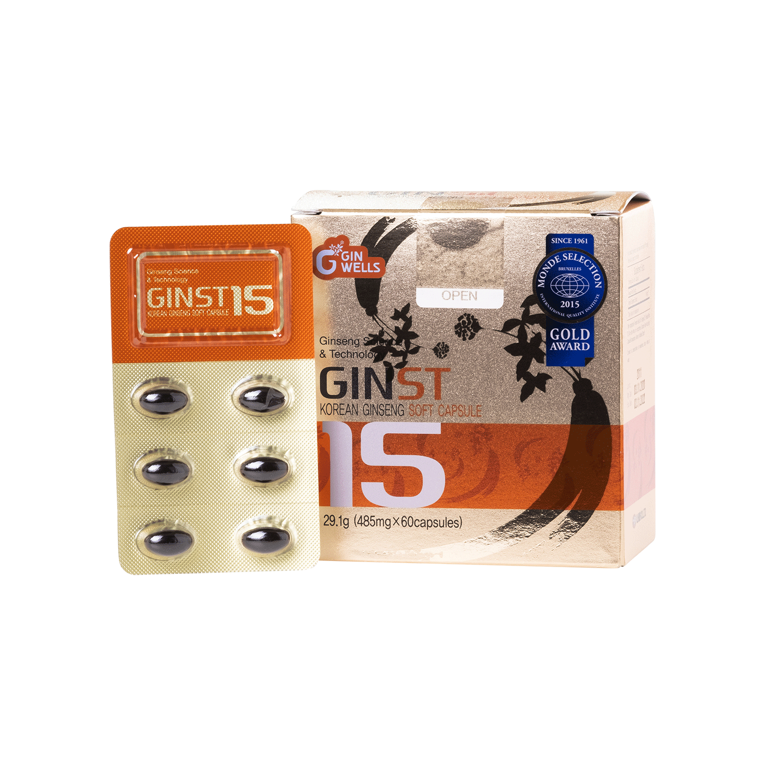 Ginst15 Korean Ginseng Soft Capsule - Gold Quality Award 2021 from ...