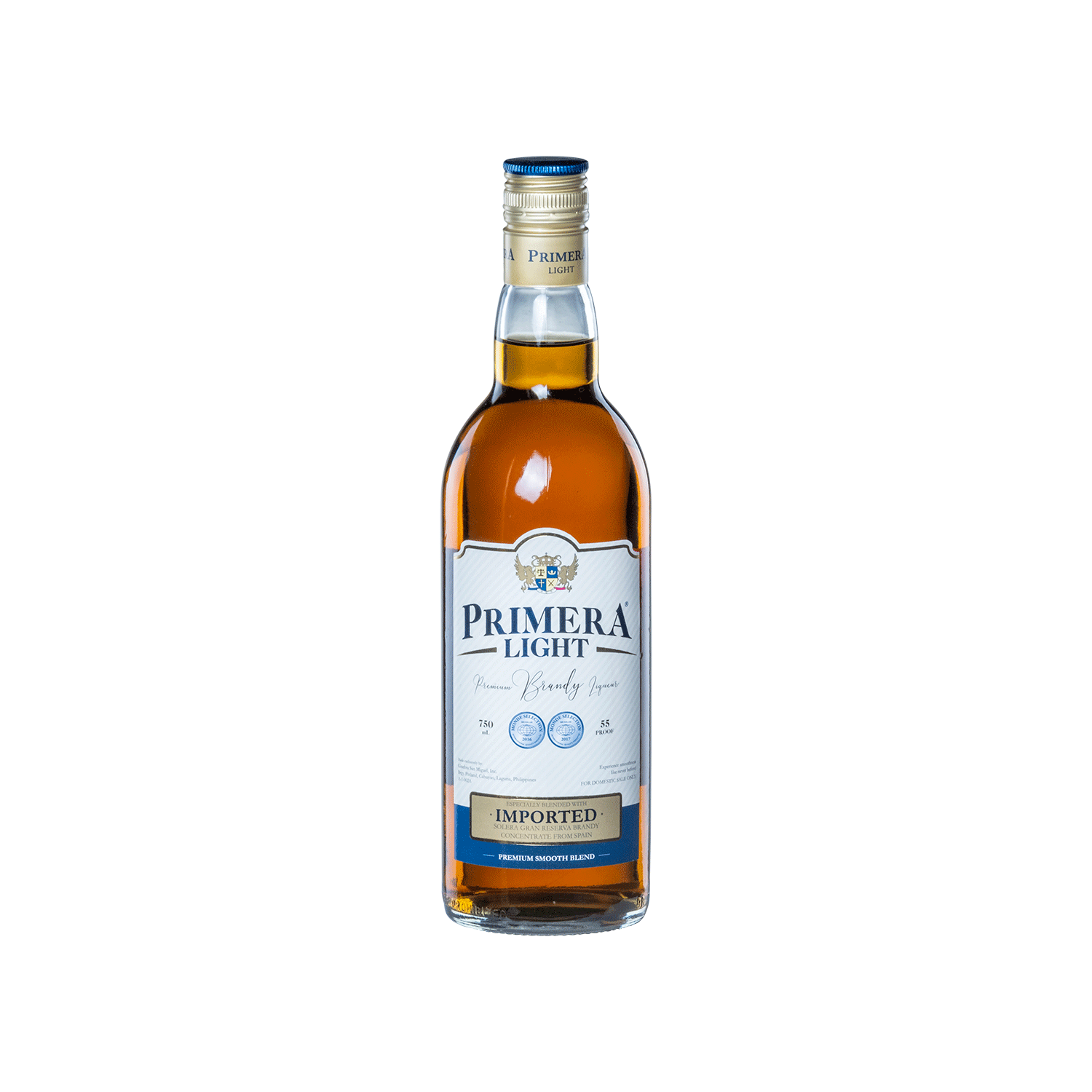 Primera Light Brandy - Gold Quality Award 2022 from Monde Selection