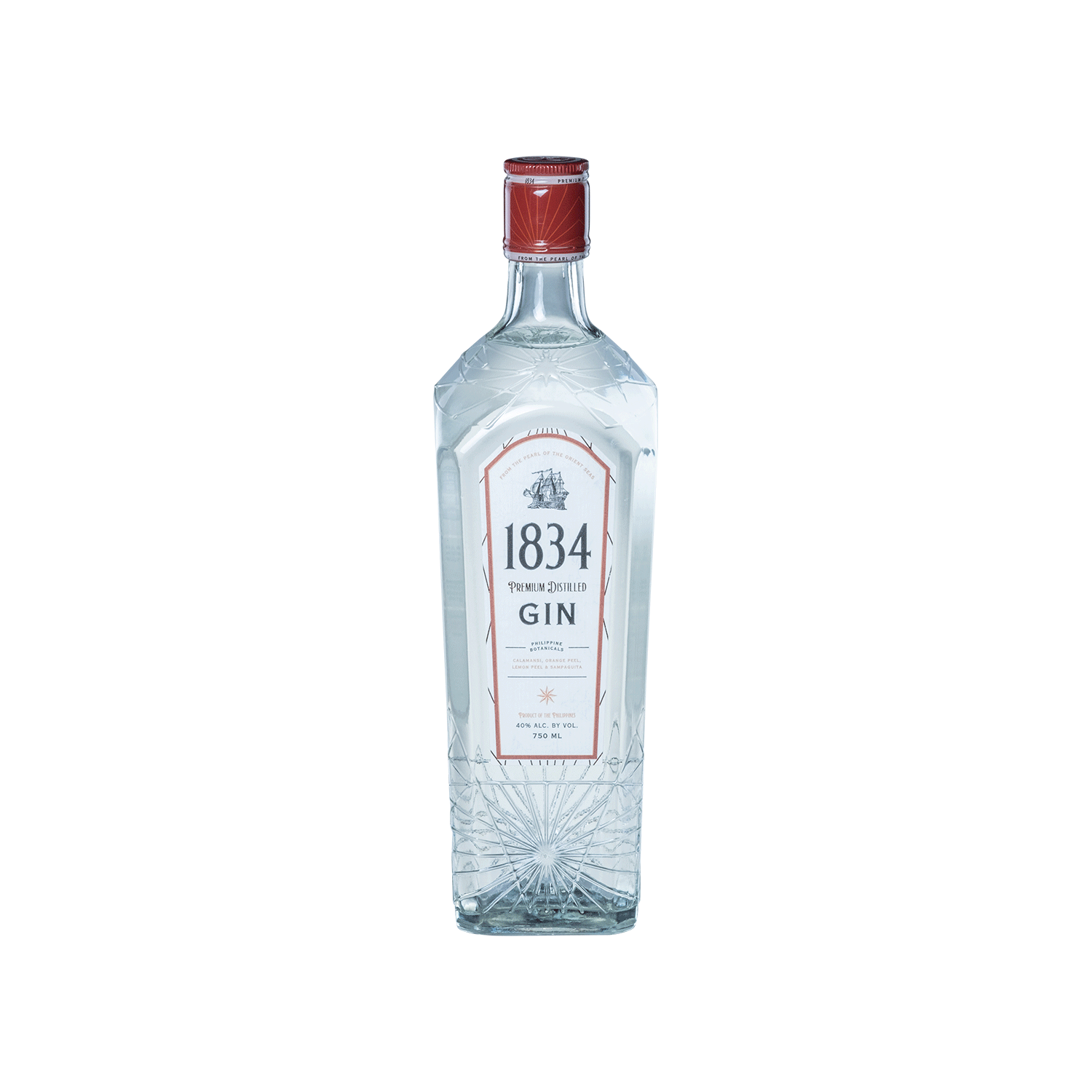 1834 Premium Distilled Gin - Gold Quality Award 2022 from Monde Selection
