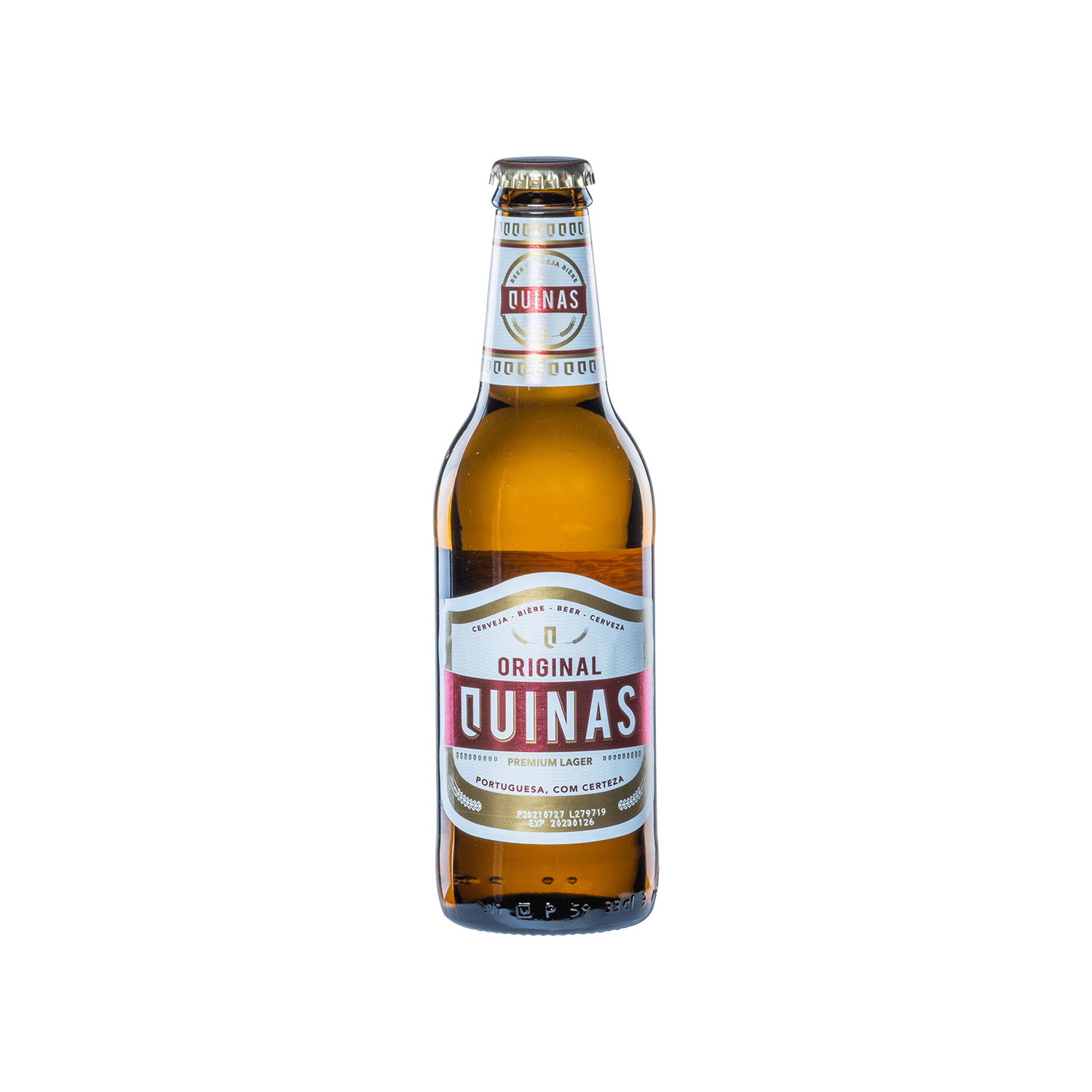 QUINAS Beer Premium Lager - Gold Quality Award 2022 from Monde Selection