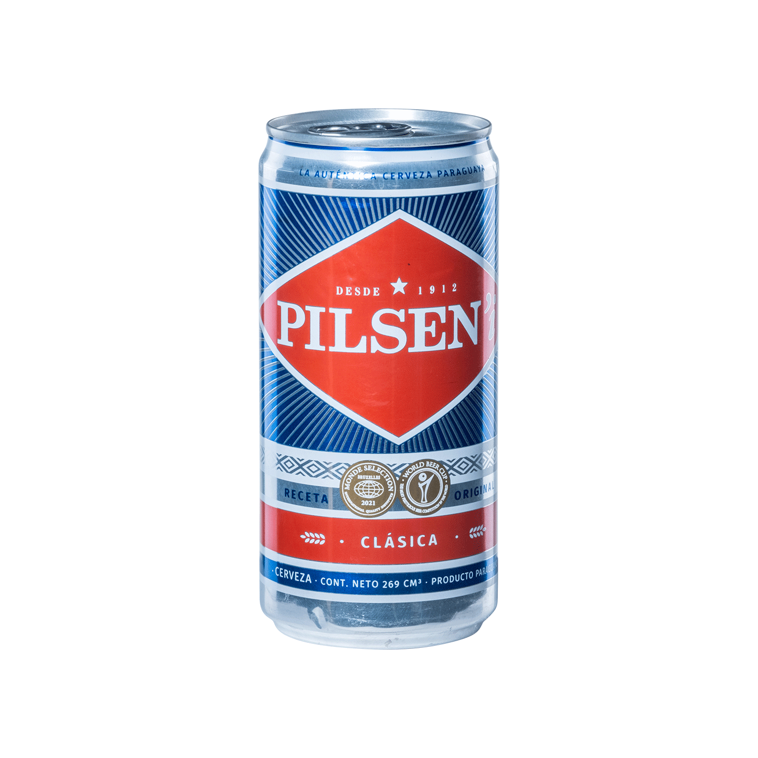 Pilsen Clásica (Can 269ml) - Gold Quality Award 2022 from Monde Selection