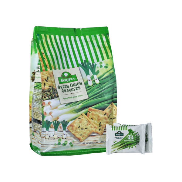 Kenji Green Onion Crackers - Silver Quality Award 2023 from Monde Selection