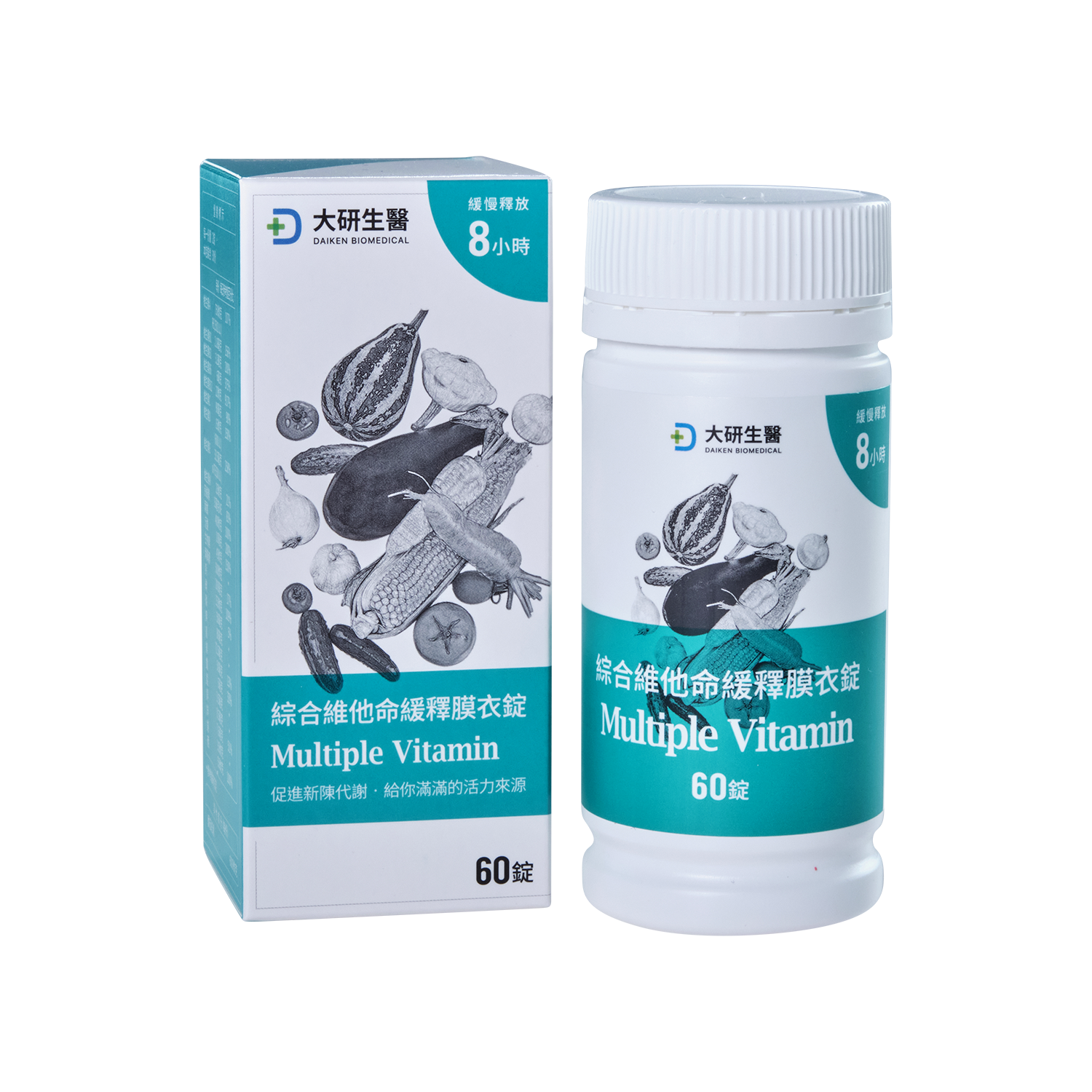 Daiken Film-Coated Sustained Released Multiple Vitamin Tablet - Gold ...