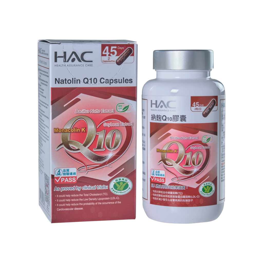 HAC Natolin Q10 Capsules - Silver Quality Award 2023 from Monde Selection