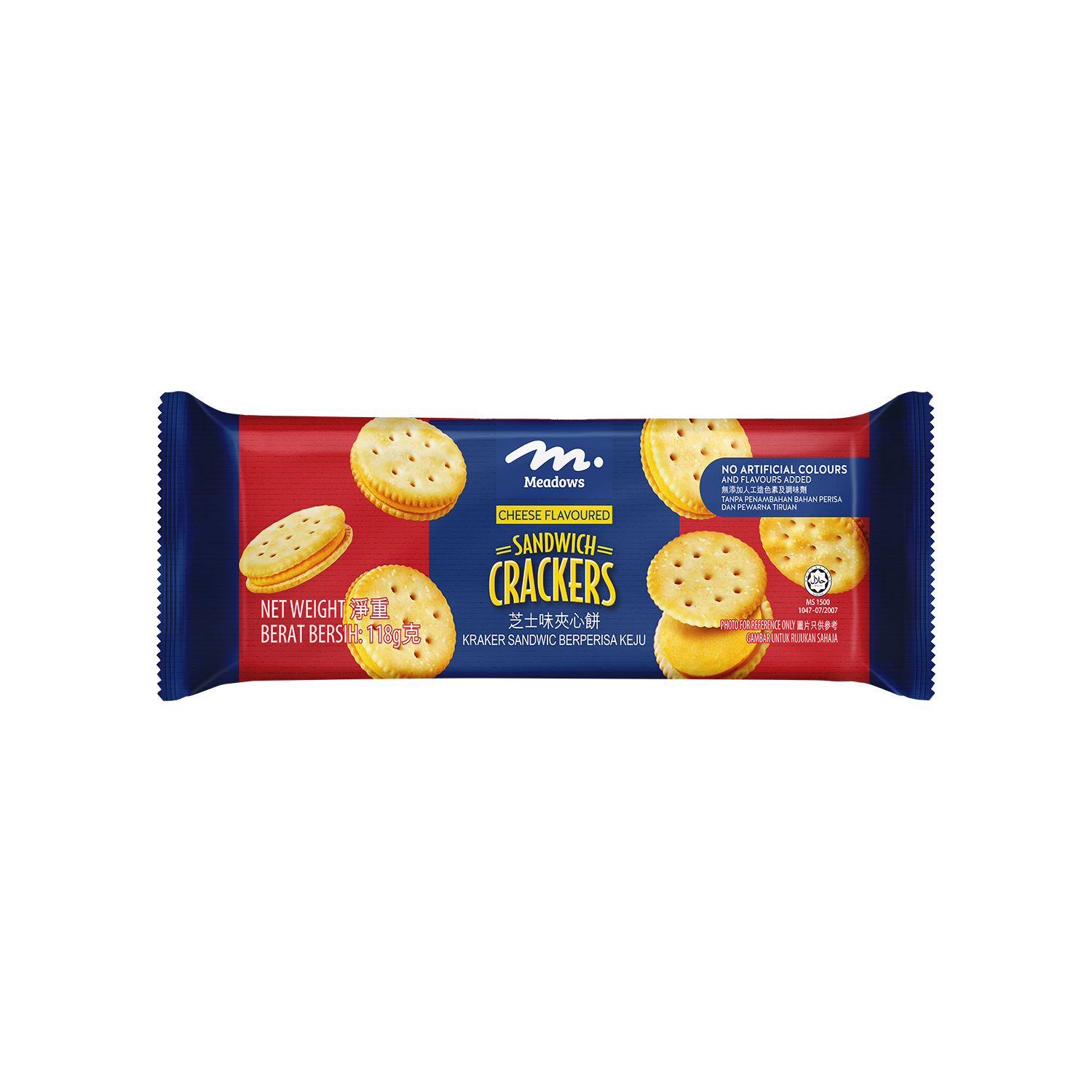 Cheese Flav. Sand. Crackers 118g - Silver Quality Award 2023 from Monde ...