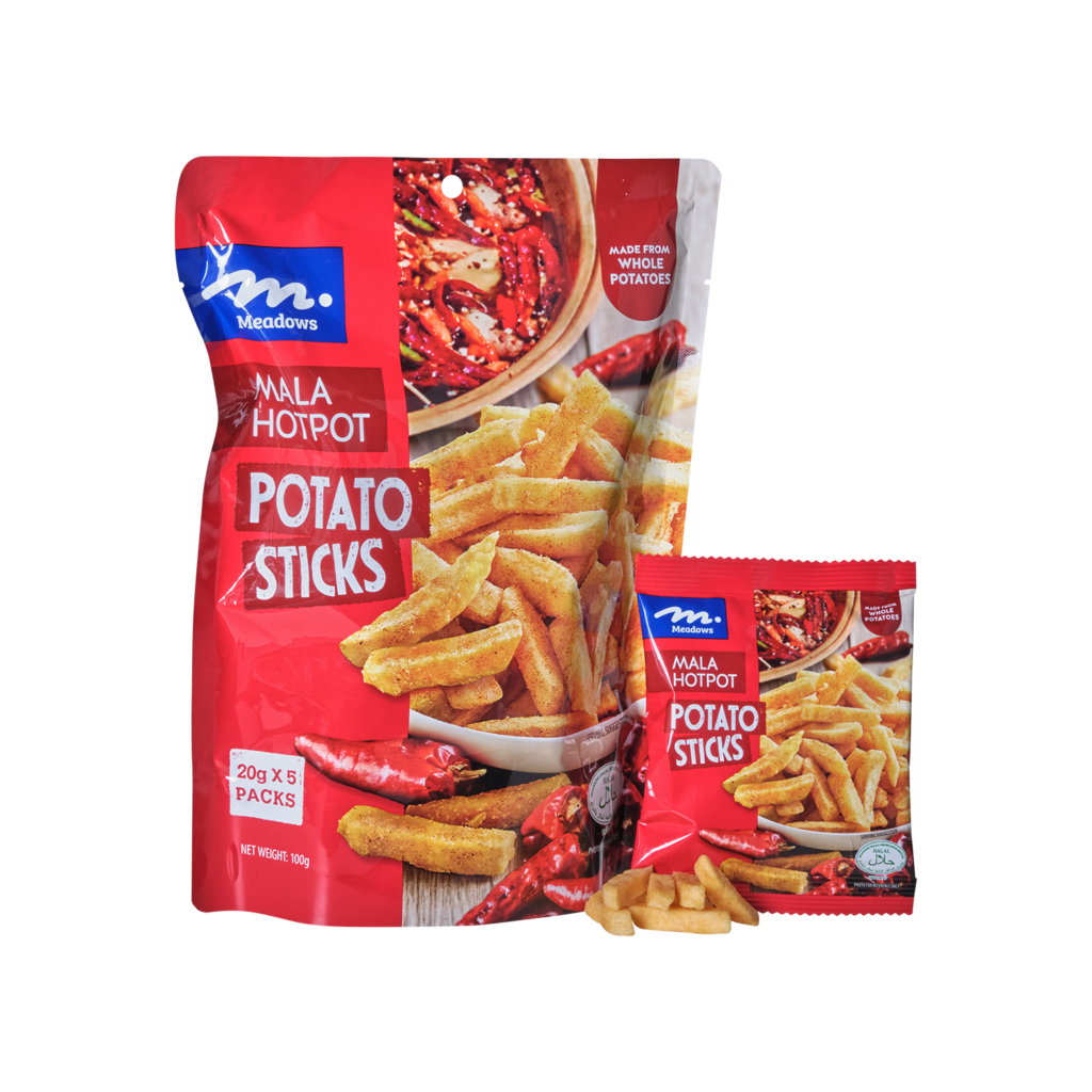 Meadows Mala Hotpot Potato Sticks 5 x 20g - Silver Quality Award 2023 ...