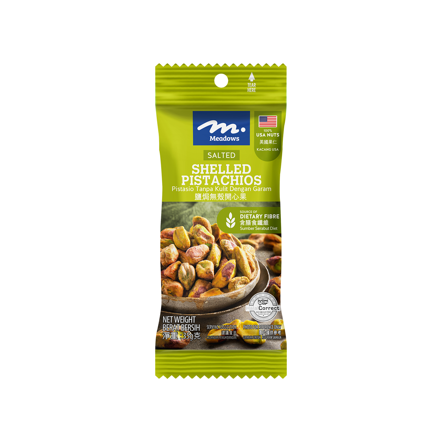 Salted Shelled Pistachios - Silver Quality Award 2023 from Monde Selection