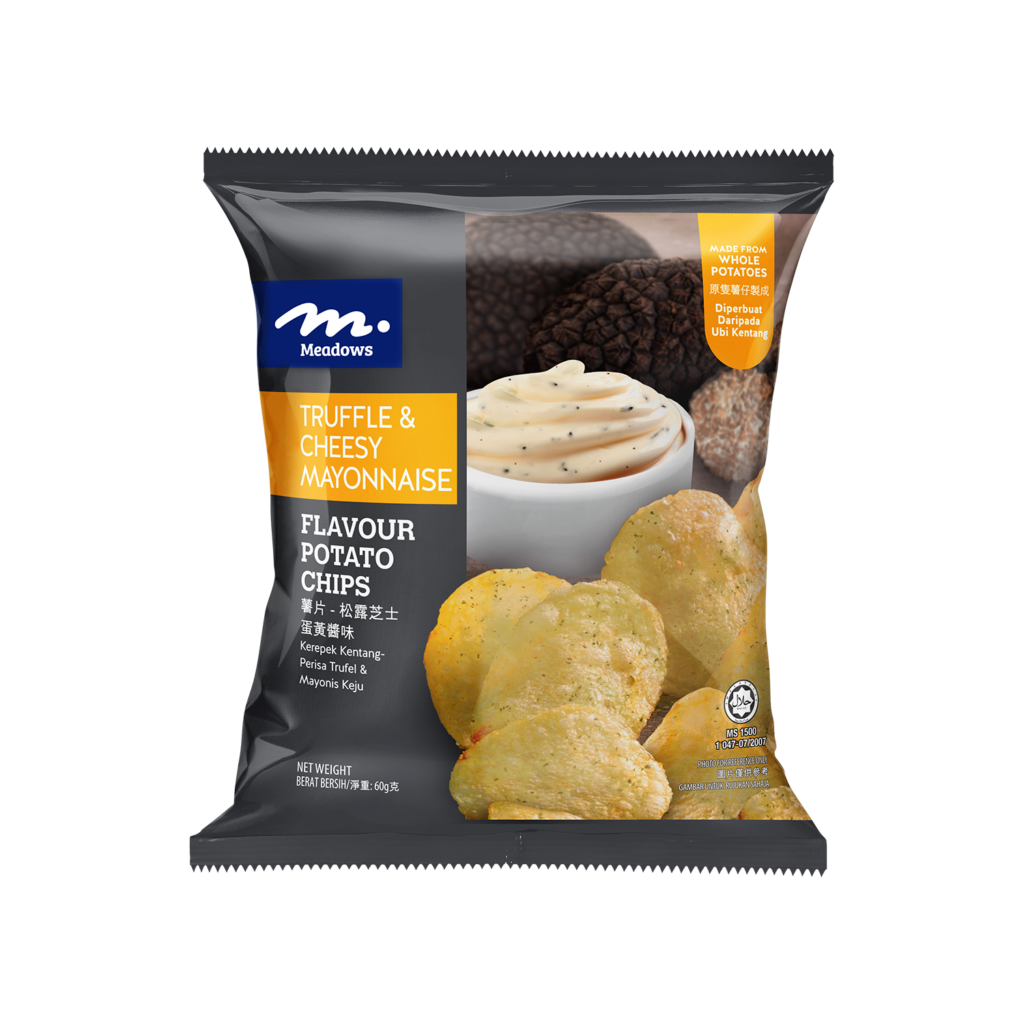Meadows Truffle & Cheesy Mayonnaise Potato Chips 60g - Silver Quality ...