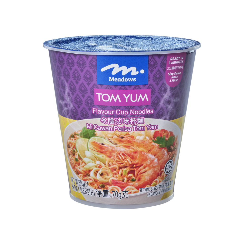 Meadows Tom Yum Flavour Cup Noodles 70g - Gold Quality Award 2023 from ...