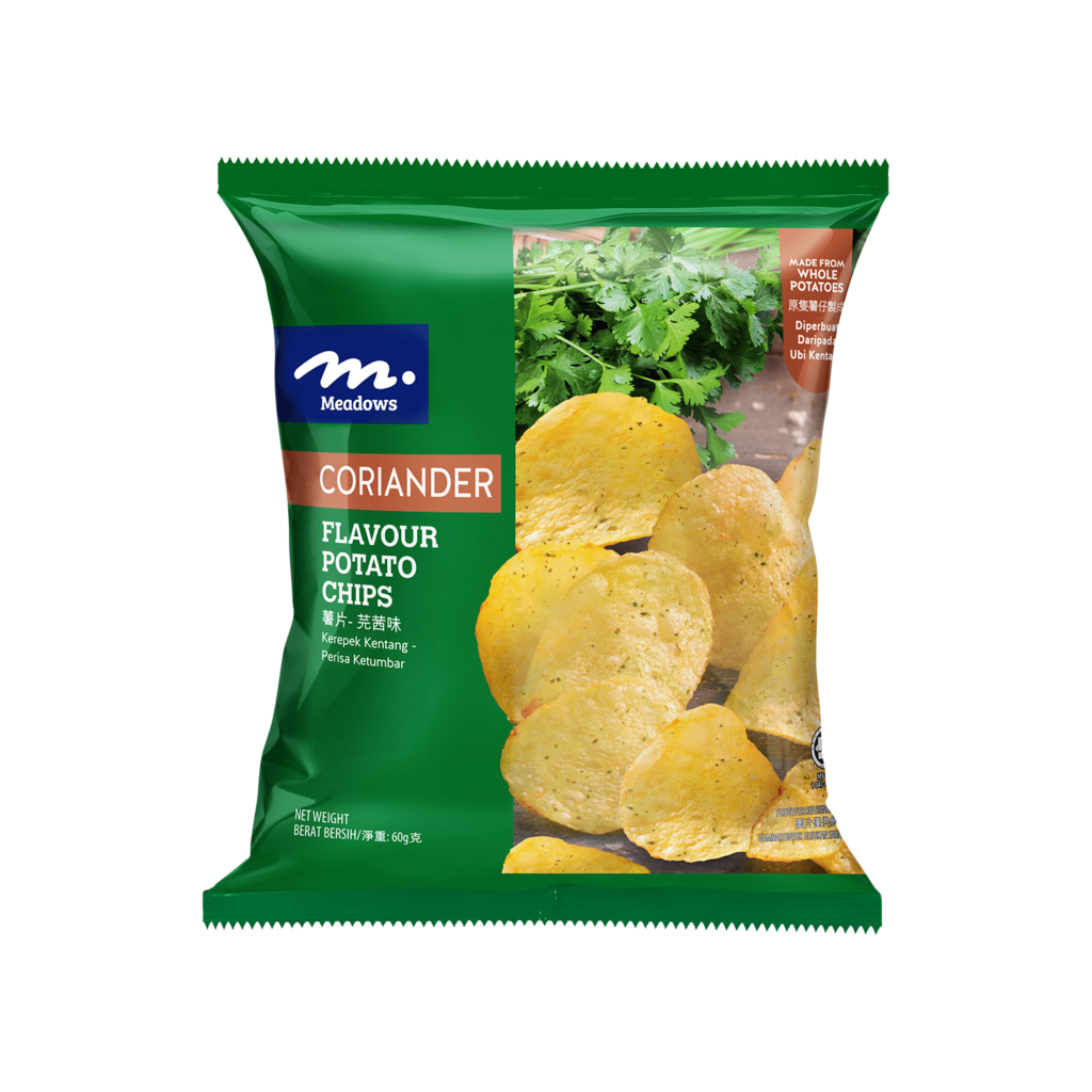 Meadows Coriander Potato Chips 60g - Bronze Quality Award 2023 from ...
