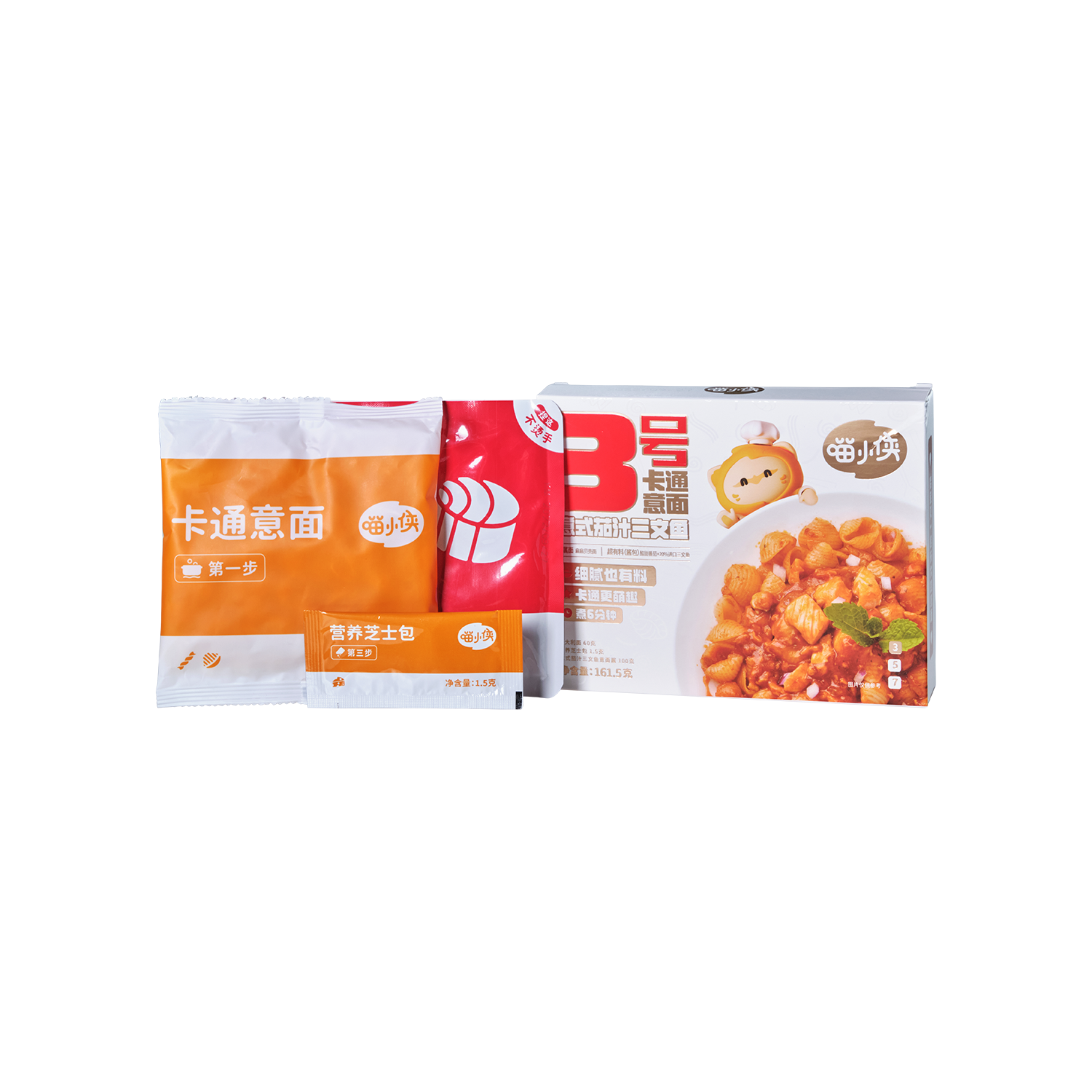 喵小侠意式茄汁三文鱼卡通意面 - 铜奖 - Monde Selection 2023