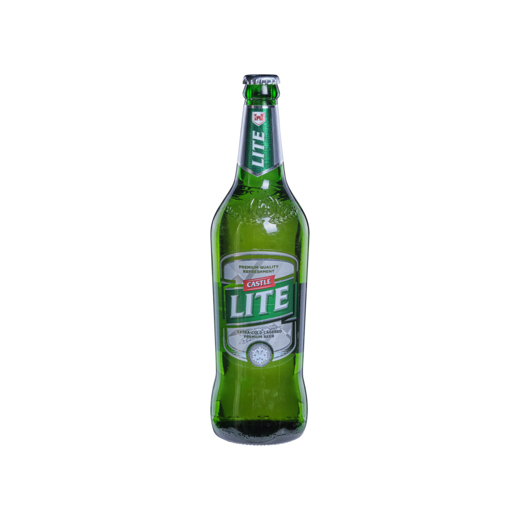 Castle Lite beer (Bottle 66cl) - Silver Quality Award 2023 from Monde Selection