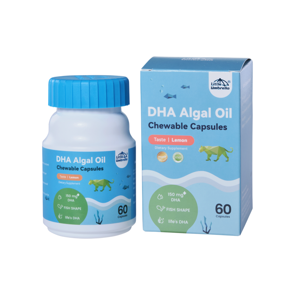 Little Umbrella DHA Algal Oil Chewable Capsules - Gold Quality Award 2023 from Monde Selection