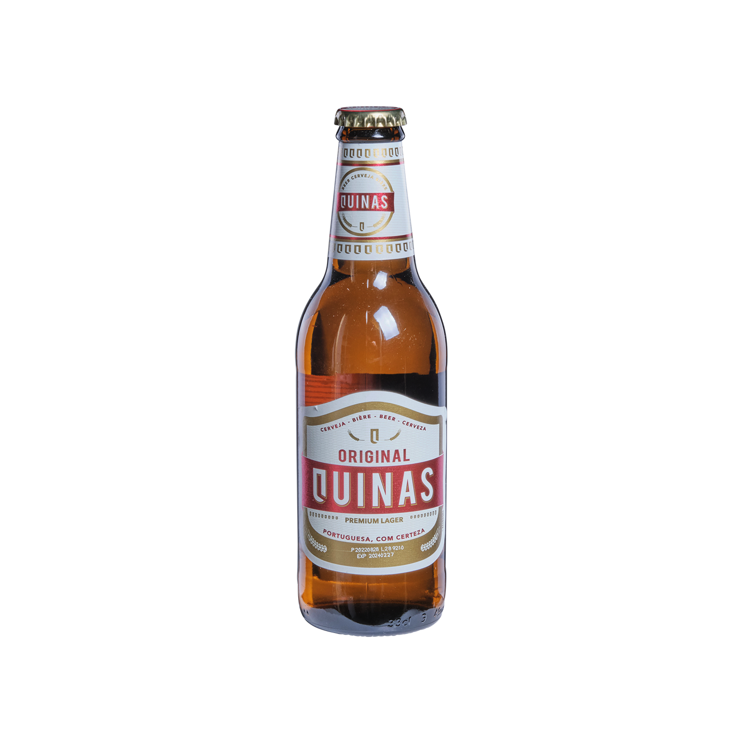 QUINAS Beer Premium Lager - Silver Quality Award 2024 from Monde Selection