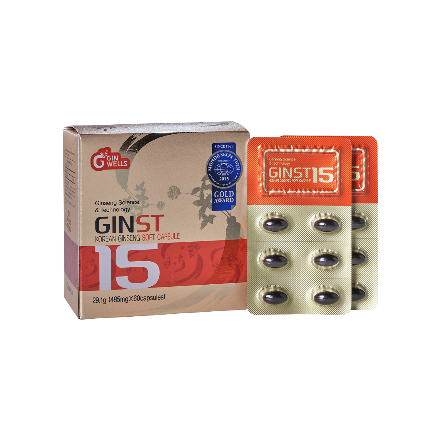 Ginst15 Korean Ginseng Soft Capsule - Gold Quality Award 2024 from ...