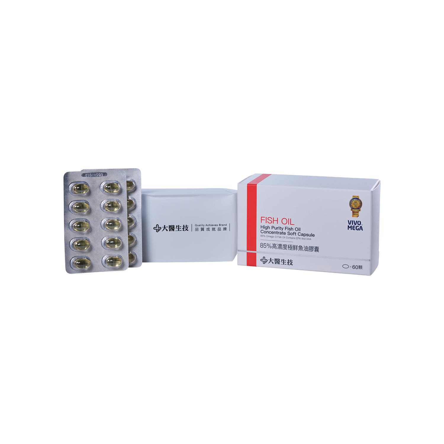 D.Y.Bio High Purity Fish Oil Concentrate Soft Capsule - Grand Gold ...
