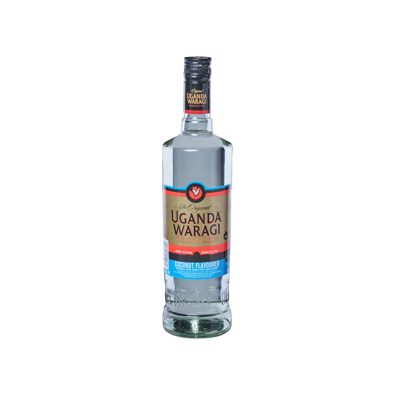 Uganda Waragi Coconut - Gold Quality Award 2024 from Monde Selection