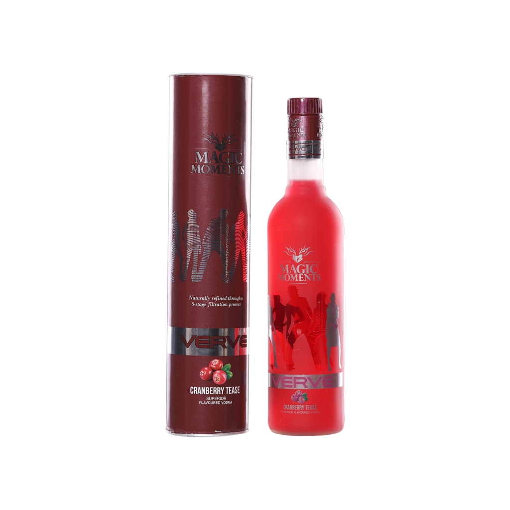 Magic Moments Verve Cranberry Tease Premium Flavoured Vodka Silver Magic Moments Verve Cranberry Tease Premium Flavoured Vodka Silver