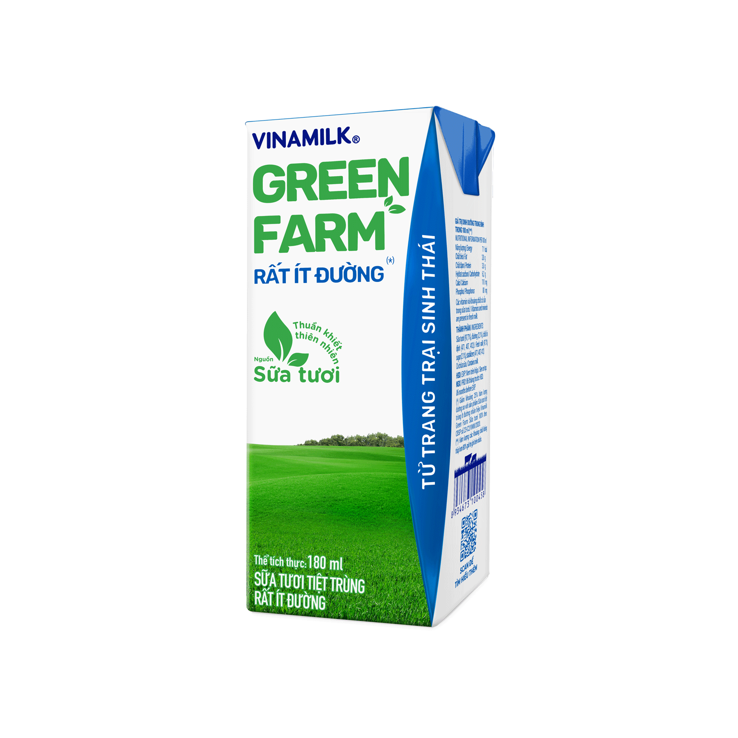 UHT Fresh Milk – Less Sugar – Vinamilk Greenfarm - Monde Selection