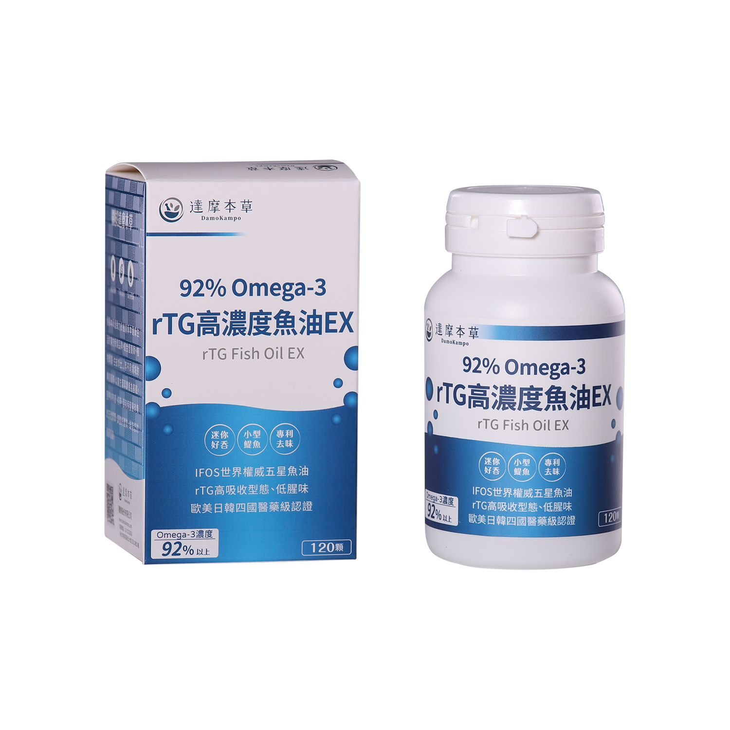 DamoKampo 92% Omega-3 rTG Fish Oil EX - Grand Gold Quality Award 2023 ...