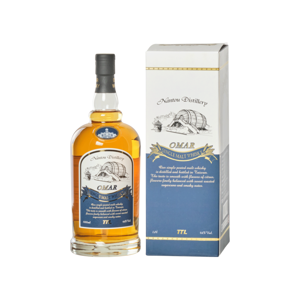 Omar Single Malt Peated Whisky (Duty-Free) - Grand Gold Quality Award ...
