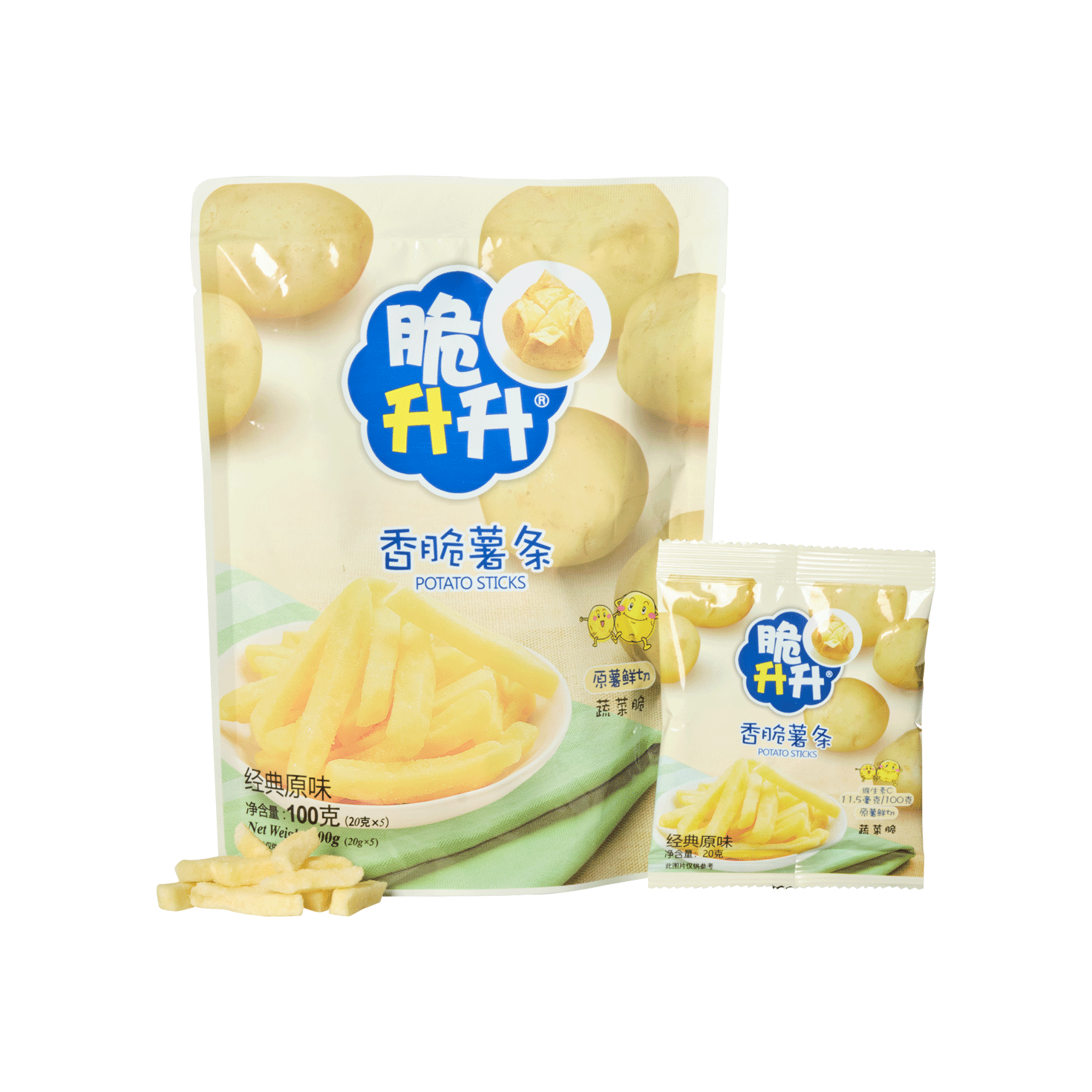Cui Sheng Sheng Potato Sticks Original Flavor 100g - Silver Quality ...