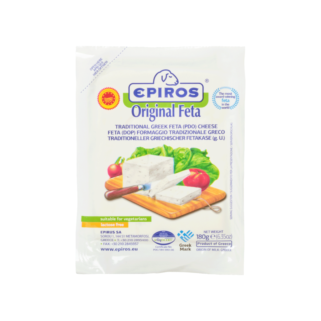 Epiros Original Feta (PDO) Cheese - Gold Quality Award 2024 from Monde ...