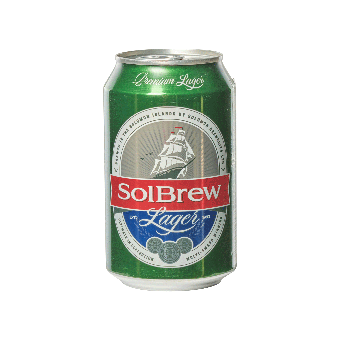 Solbrew Lager 5% (Can 33cl) - Gold Quality Award 2024 from Monde Selection