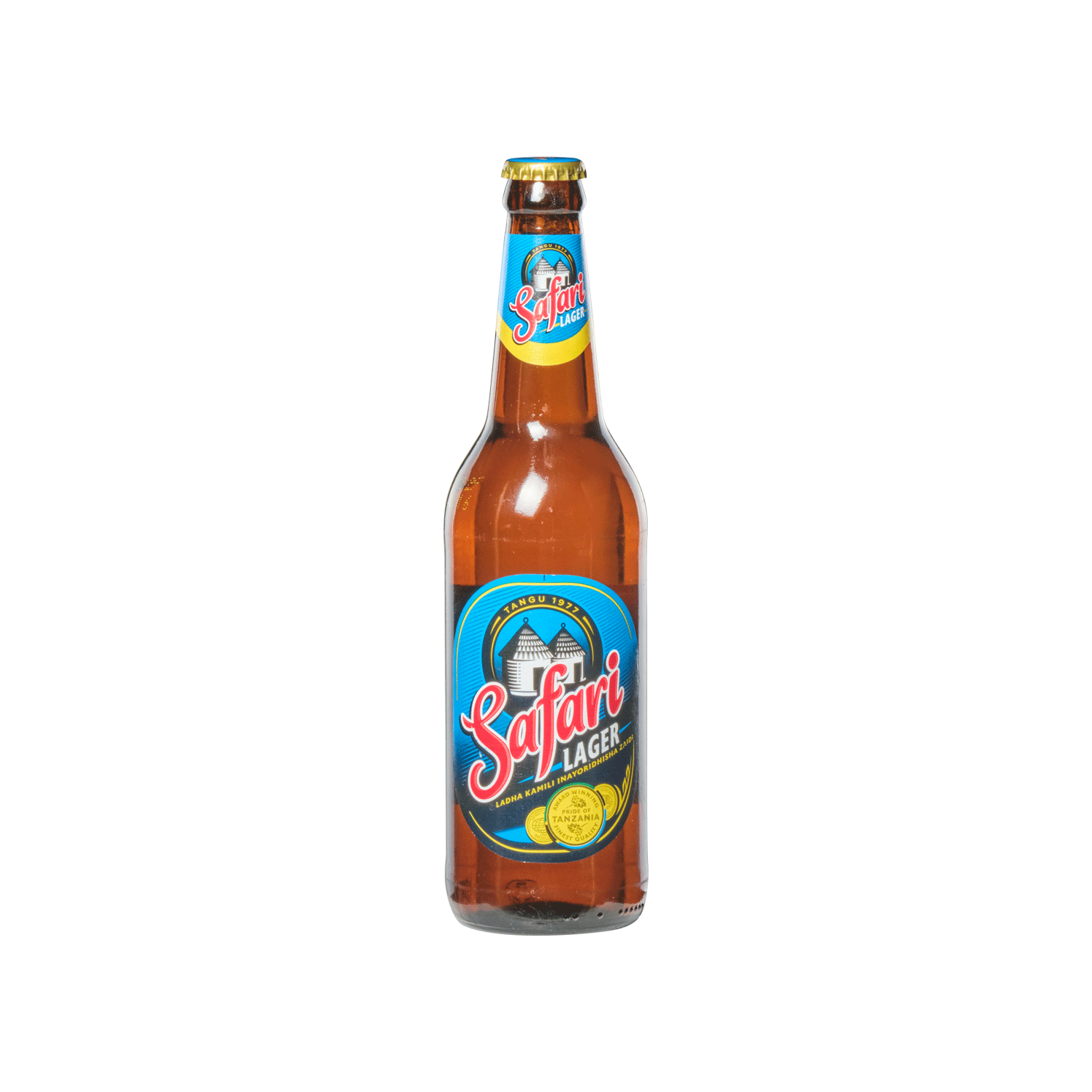 Safari Lager (Bottle 50cl) - Silver Quality Award 2024 from Monde Selection