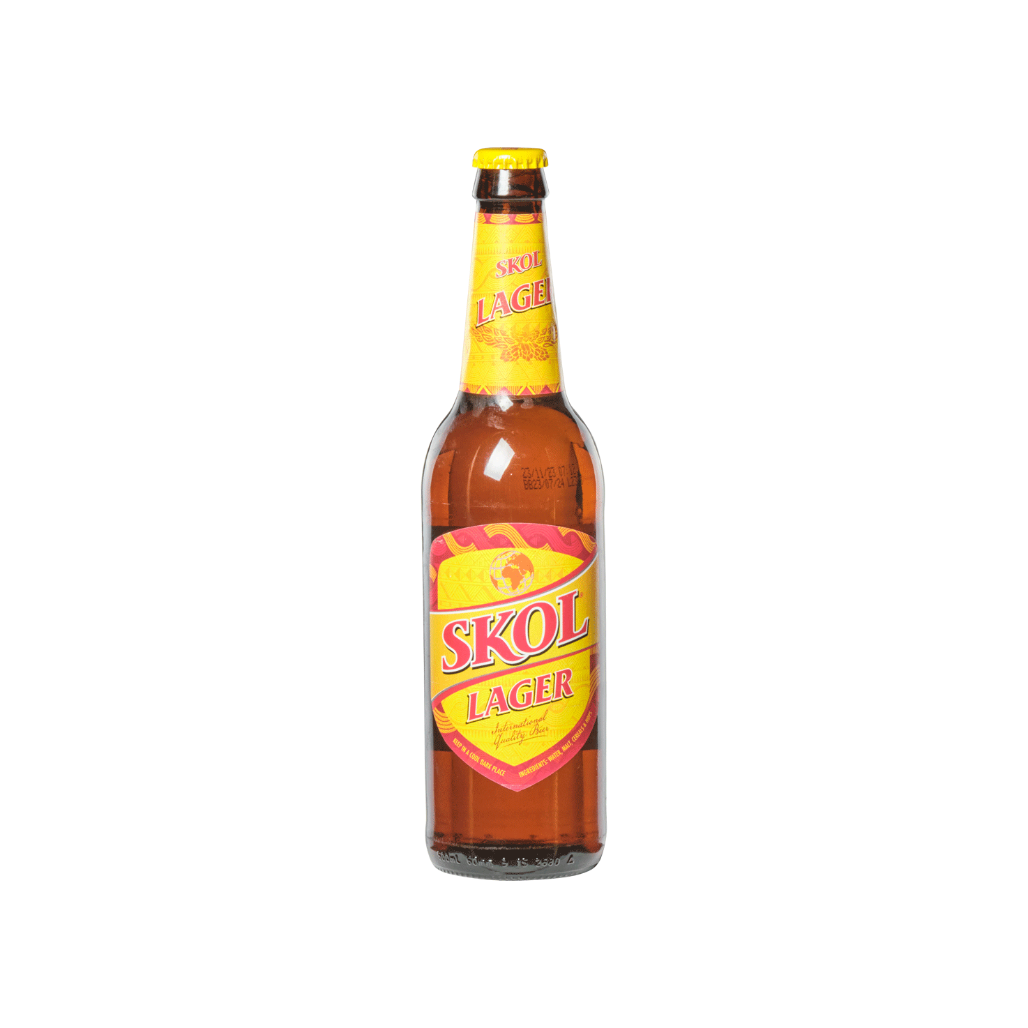 Skol Lager (Bottle 50cl) - Silver Quality Award 2024 from Monde Selection