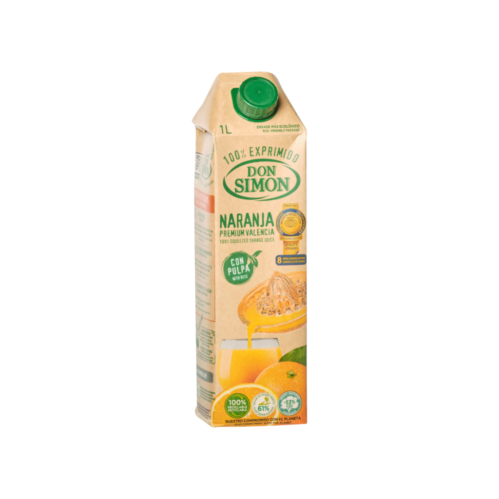 Don Simon 100% Pure Squeezed Orange juice with pulp - Grand Gold ...