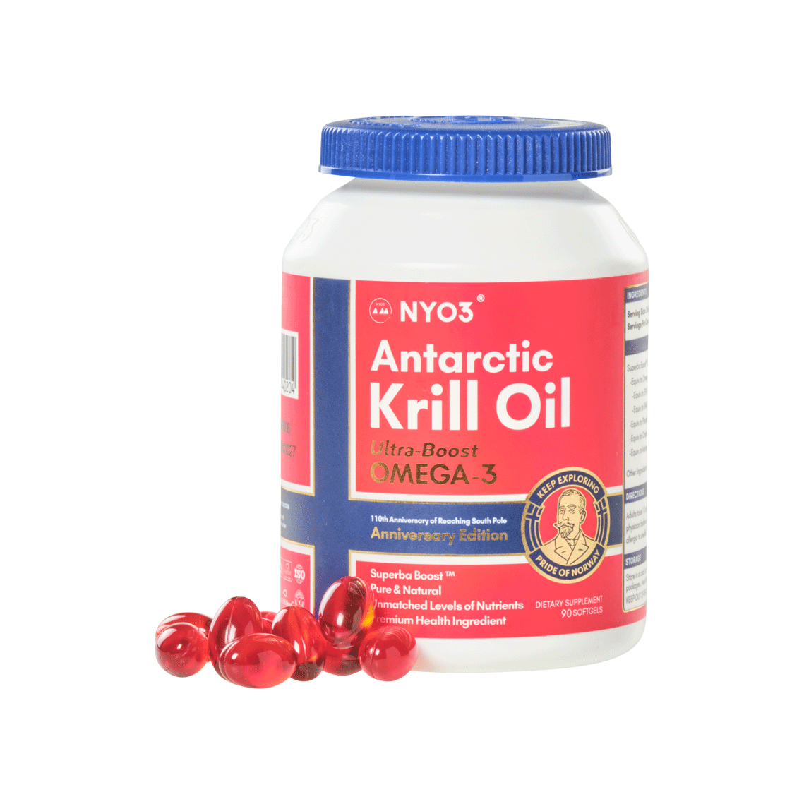 NYO3 Ultra-boost Antarctic Krill Oil ANNIVERSARY EDITION - Gold Quality Award 2024 from Monde ...