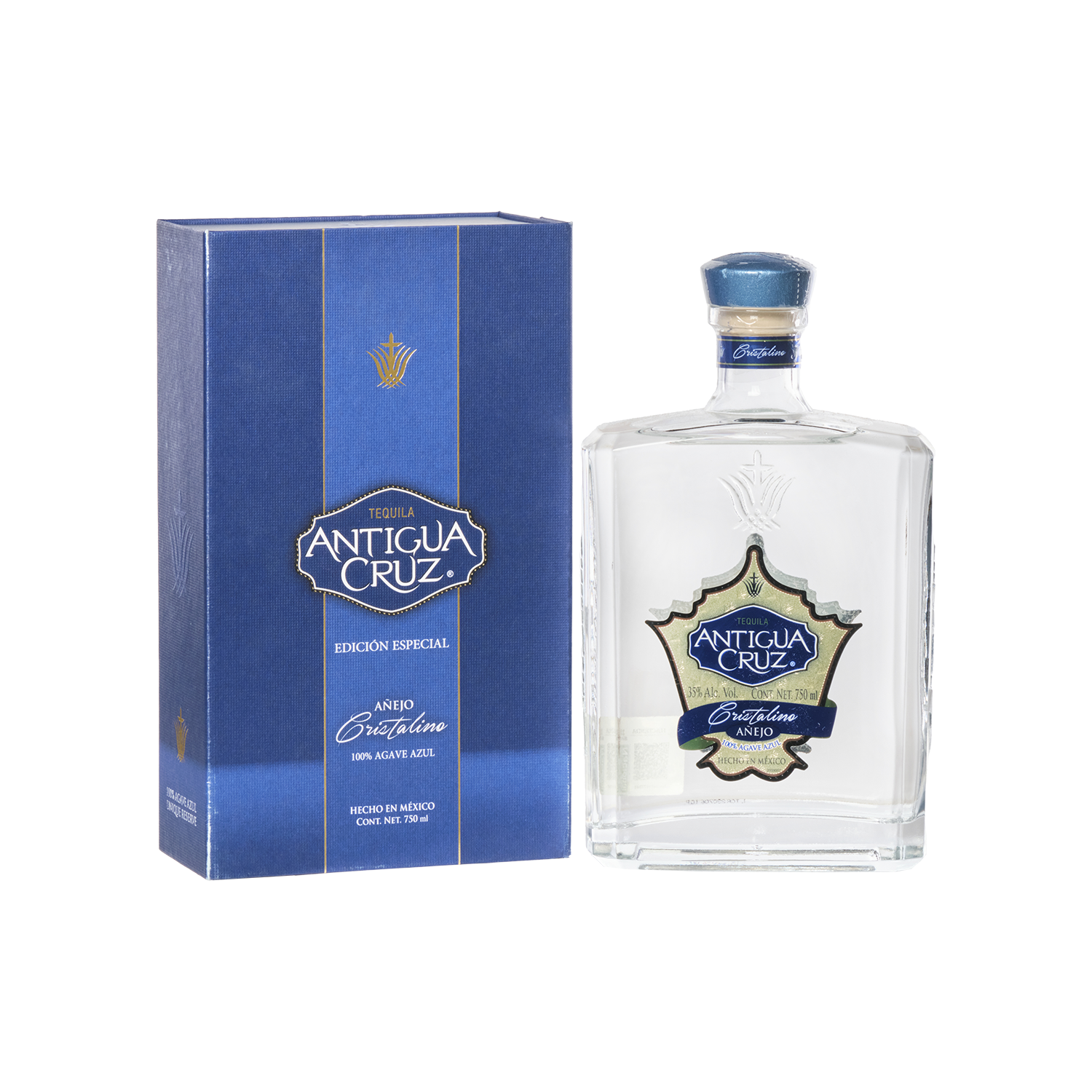 Tequila "Antigua Cruz" Añejo Cristalino - Grand Gold Quality Award 2025 ...