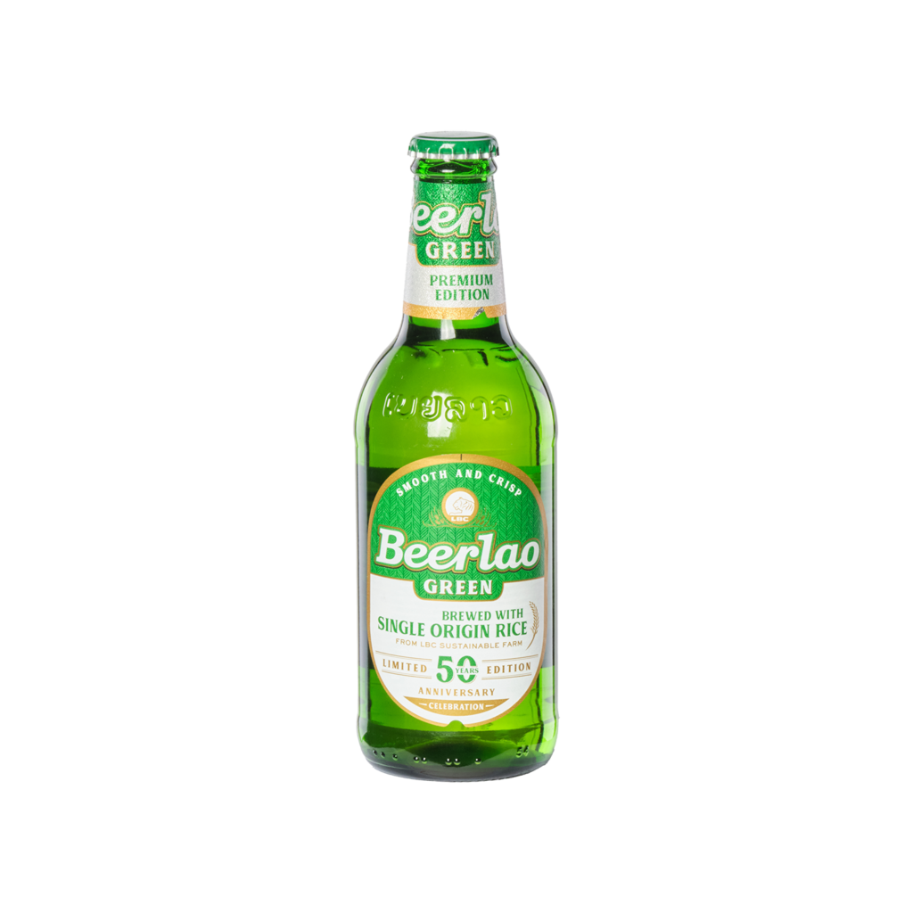Beerlao Green (Bottle 33cl) - Gold Quality Award 2025 from Monde Selection