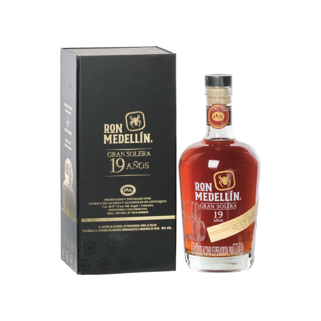 Ron Medellín Gran Solera 19 Años - Gold Quality Award 2025 from Monde ...
