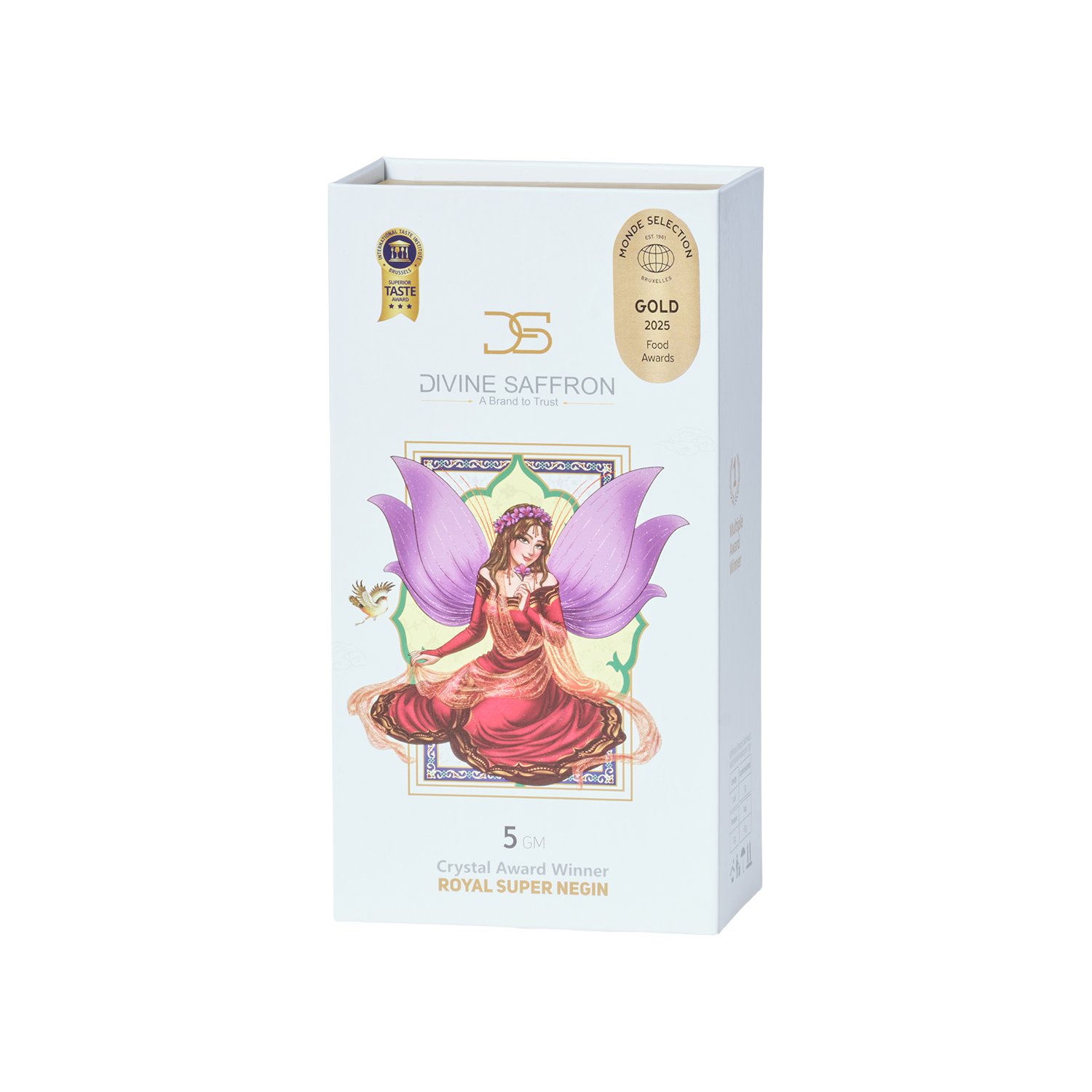 Divine Saffron - Grand Gold Quality Award 2026 from Monde Selection